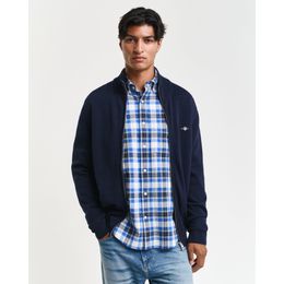 Gant Casual Cotton Strickjacke mit Reißverschluss