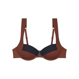 Triumph - Bikini Top mit Bügel - Brown 44E - Summer Glow - Bademode für Frauen