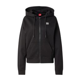 Hugo Sweatjacke 'Dalfine' Damen Gr&ouml;&szlig;e L schwarz / wei&szlig;