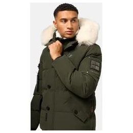 Winterjacke STONE HARBOUR "Halvaar" Gr. XXL (56), grün Herren Jacken stylischer Winterparka mit abnehmbarer Kapuze