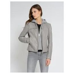 Lederjacke Maze "Mico" Gr. L, grau Damen Jacken