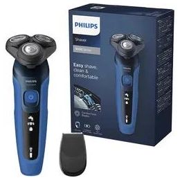 Elektrorasierer Philips "Shaver Series 5000 S5466/17", blau, ElektrorasiererB:13,5cm H:19cm T:7cm, SmartClick-Präzisionstrimmer, B:13,5cm H:19cm T:7cm