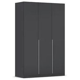 Drehtürenschrank Rauch "Kleiderschrank Schrank Garderobe AGORDO mit Dekor- oder Hochglanzfront" Schränke Gr. B/H/T: 136 cm x 210 cm x 54 cm, 3 St., grau (graumetallic) durchdachte Innenausstattung, in 6 Breiten und 2 Höhen MADE IN GERMANY