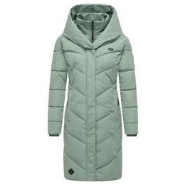 Steppmantel Ragwear "Natalka" Gr. L (40), grau (graugrün) Damen Mäntel stylischer, gesteppter Winterparka mit gefütterter Kapuze