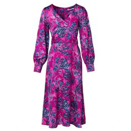 Quiosque Kleid '4TP024' Damen Gr&ouml;&szlig;e 36 blau / pink Winterkleid