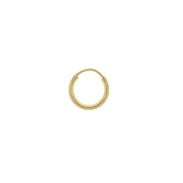 Paar Creolen Vivance "585/- Gelbgold glanz 13mm" Ohrringe Gr. ONE-SIZE, Gold, gelb Damen