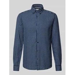 s.Oliver RED LABEL Regular Fit Freizeithemd aus strukturierter Baumwolle mit Button-down-Kragen