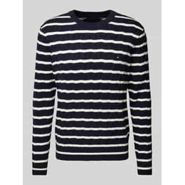 Tommy Hilfiger Strickpullover mit gerippten Abschlüssen