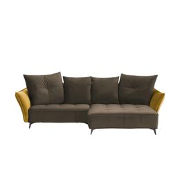 Höffner Ecksofa Crease ¦ braun ¦ Maße (cm): B: 290 H: 80 T: 175