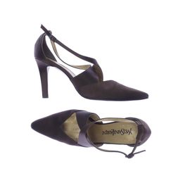 Yves Saint Laurent Damen Pumps, braun, Gr. 7.5