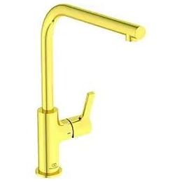 Ideal Standard Gusto Küchenarmatur BD418A2 brushed gold, mit Rohrauslauf