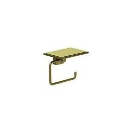 Kludi VELA S Toilettenpapierhalter 25971N0 mit Ablage Brushed Gold