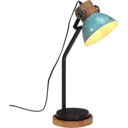 vidaXL - Schreibtischlampe 25 w Blau 18x18x60 cm E27