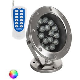 Efectoled - LED-Strahler Tauchfähig rgb 18W Oberfläche 12V dc rgb