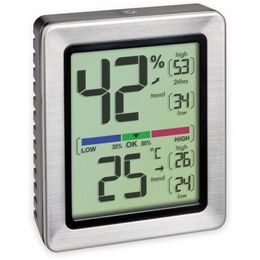 Herter - tfa Digitales Thermo-Hygrometer Exacto, 30.5047.54, silber