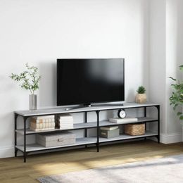 Torana - TV-Schrank Grau Sonoma 180x30x50 cm Holzwerkstoff und Metall