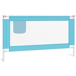 vidaXL - Kleinkind-Bettschutzgitter Blau 150x25 cm Stoff