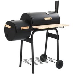 Klassischer Holzkohlegrill Barbecue Smoker vidaXL