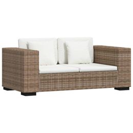 2-Sitzer Sofa Echtes Rattan vidaXL