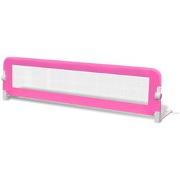 Kleinkind Sicherheit Bettgitter 150x42 cm Rosa vidaXL