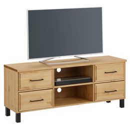 TV-Board Home Affaire "Kemi" Sideboards Gr. B/H/T: 130cm x 54cm x 37cm, 4 St., beige (natur) Breite 130 cm, aus massiver Kiefer, FSC