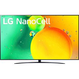 G (A bis G) LG LED-Fernseher Fernseher α5 Gen5 4K AI-Prozessor, Direct LED, HDMI 2.0, Sprachassistenten Gr. 75, schwarz