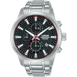 Chronograph Lorus "RM327HX9" Armbanduhren silberfarben Herren Armbanduhr, Quarzuhr, Herrenuhr, Stoppfunktion, Datum