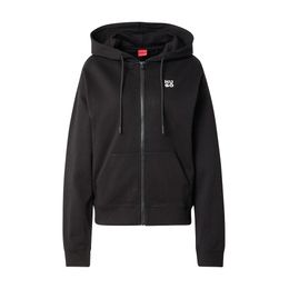 Hugo Zip-Up Hoodie 'Dalfine' female Black size S