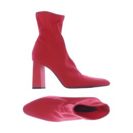 Zara Damen Stiefelette, rot, Gr. 36