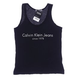 Calvin Klein Jeans Damen Top, schwarz, Gr. 34