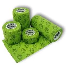 LisaCare Kohäsive Bandagen - 2,5cm-10cm - Hund Grün 4 St