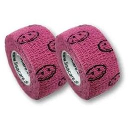 LisaCare Fingerpflaster 2,5cm x 4,5m - 2er Smiley Rosa 2 St