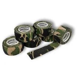 LisaCare Fingerpflaster - 2,5cm x 4,5m - 6er Set Camo-Grün 6 St