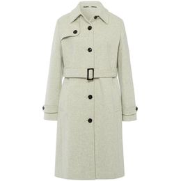 Kurzer Trenchcoat Basler grau