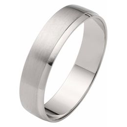 Trauring Firetti "Schmuck Geschenk Gold 375 Hochzeit Ehering "LIEBE"" Fingerringe Gr. 16,5, ohne Brillanten, Weißgold 375, 5mm, weiß (weißgoldfarben) Made in Germany, wahlweise mit oder ohne Brillanten