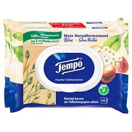 Tempo Feuchtes Toilettenpapier Mein Verwöhnmoment Duo-Pack 1-lagig, 2x 42 Tücher