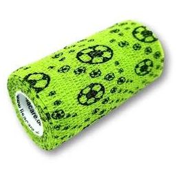 LisaCare kohäsive Bandage - Fußball Grün - 10cm x 4,5m 1 St