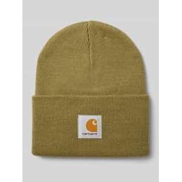 Carhartt Work In Progress Beanie mit Label-Patch Modell 'ACRYLIC WATCH HAT'