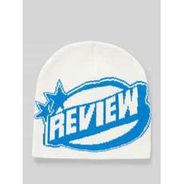 Review Beanie mit Label-Print