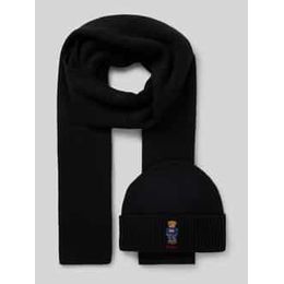 Polo Ralph Lauren Beanie im Set mit Schal mit Woll-Anteil