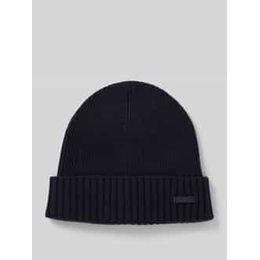 BOSS Beanie mit Label-Badge Modell 'Fati'