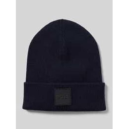 BOSS Beanie mit Label-Detail Modell 'Foxxy'