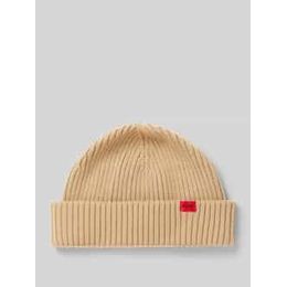 Hugo Beanie mit Label-Detail Modell 'Xush'