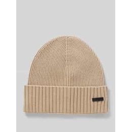 BOSS Beanie mit Label-Badge Modell 'Fati'