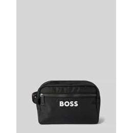 BOSS Kulturtasche mit Label-Print