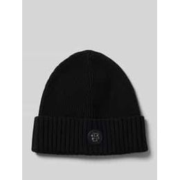 BOSS Beanie aus Schurwolle mit Label-Detail Modell 'Fati'