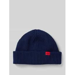 Hugo Beanie mit Label-Detail Modell 'Xush'