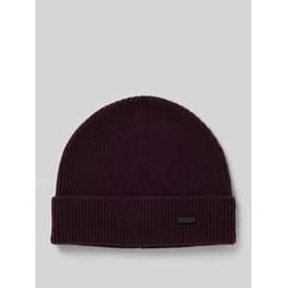 Hugo Beanie mit Label-Detail Modell 'Xamiro'