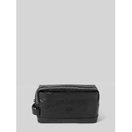 K by KARL LAGERFELD Kulturtasche mit Label-Applikation Modell 'BUM BAG'