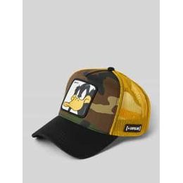 Capslab Trucker Cap mit Motiv-Patch Modell 'Daffy'